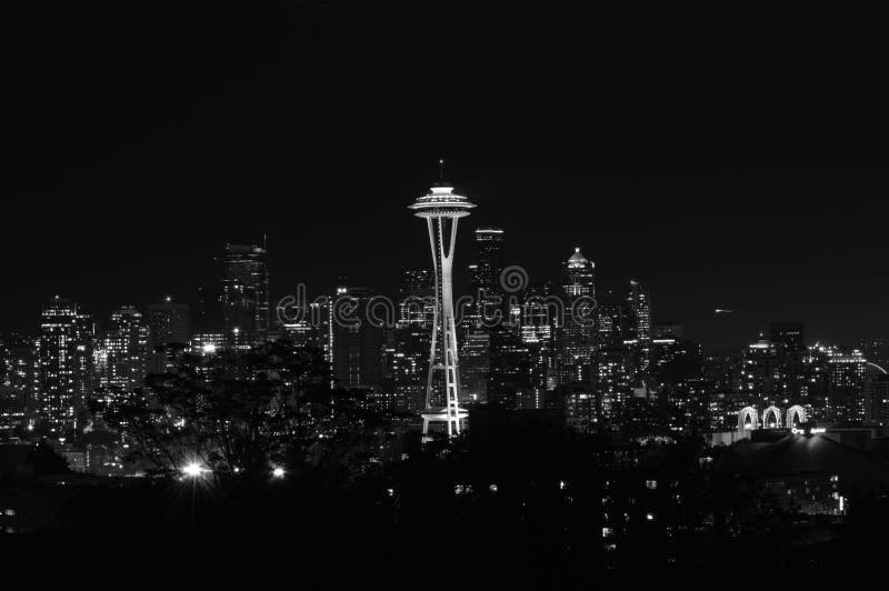 Black and white seattle editorial stock photo. Image of white - 62481513
