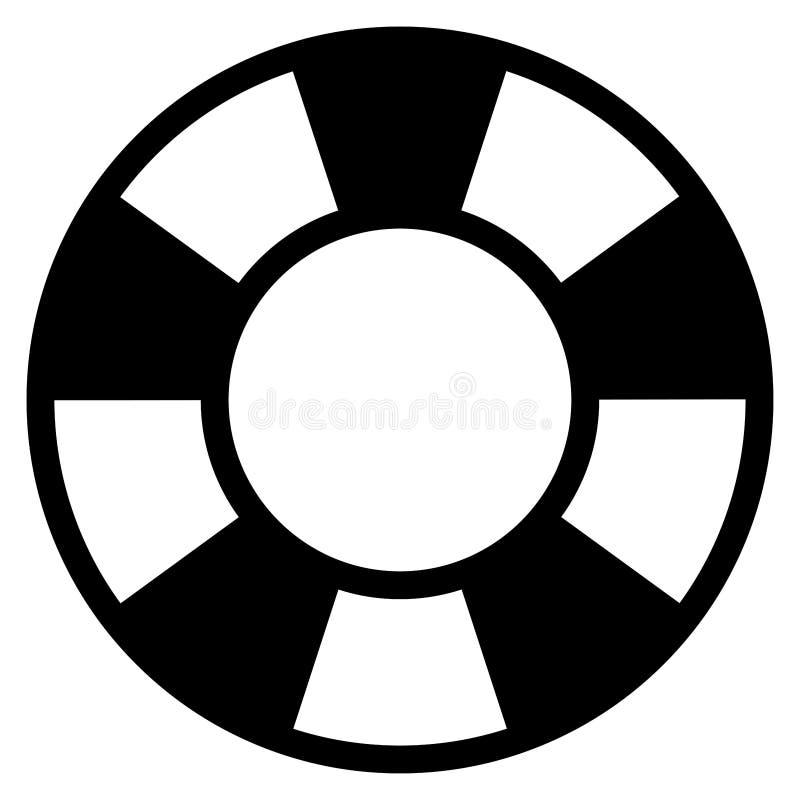 Black and White Segmented Circle, Ring Abstract Geometric Vector ...