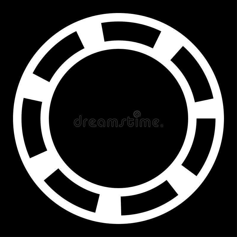 Black and White Segmented Circle, Ring Abstract Geometric Vector ...