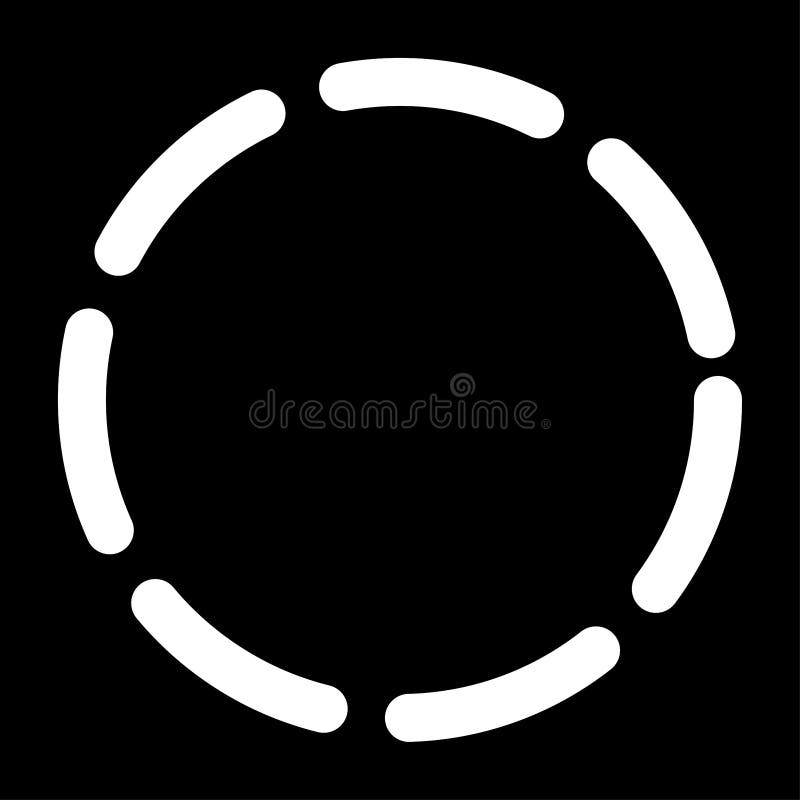 Black and white segmented circle, ring abstract geometric vector ... Black and white segmented circle, ring abstract geometric vector ...