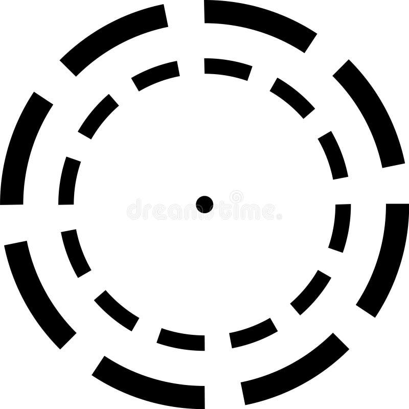 Black and White Segments Creating a Circular Loading Bar, Visually ...