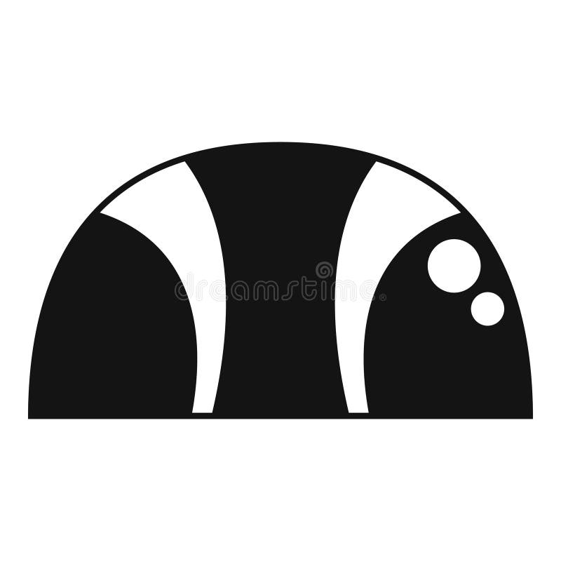 Black and White Semicircle with Stripes and Circles Logo Design Stock ...