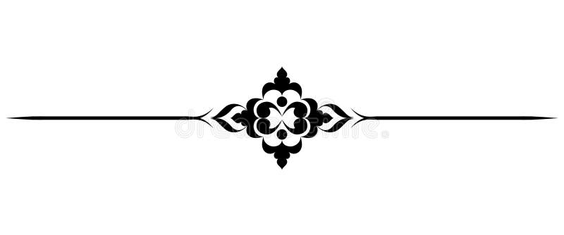 Black and White Set of Delimiters for Text Stock Illustration ...