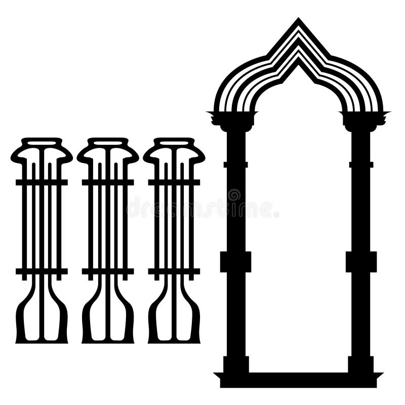 Black and White Set of Delimiters for Text Stock Illustration ...