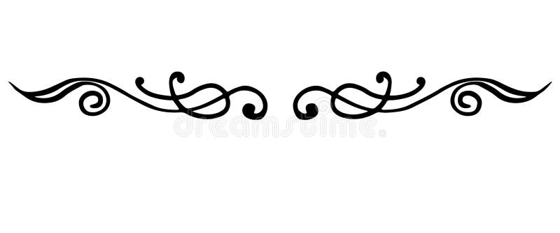 Black and White Set of Delimiters for Text, Divider Stock Vector ...