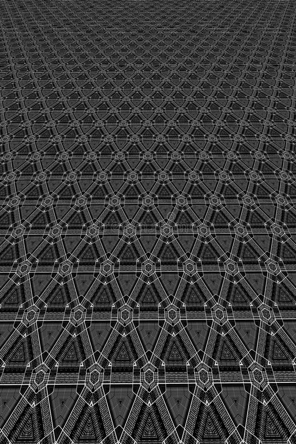 Complex Geometric Grid Pattern and Design To Far Distant Vanishing ...