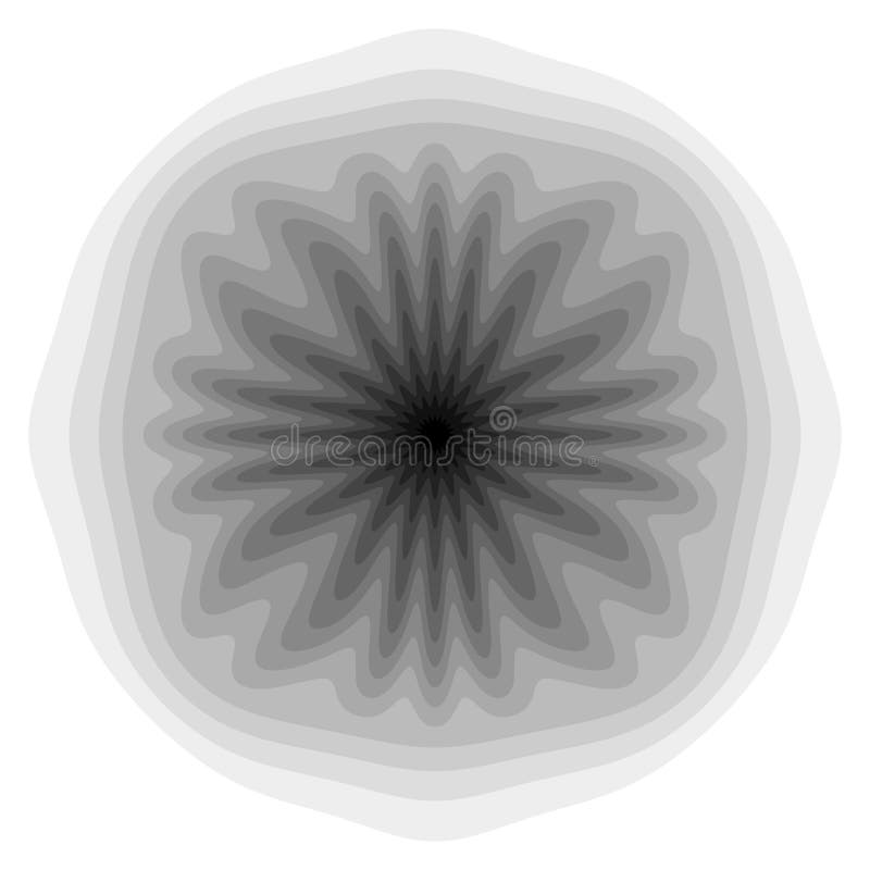 Black White Shades and Shapes Abstract Stock Illustration ...