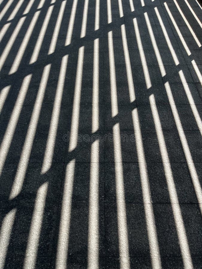 Black and White Shadow Strips. a Structural Graphic Shadow Falling ...