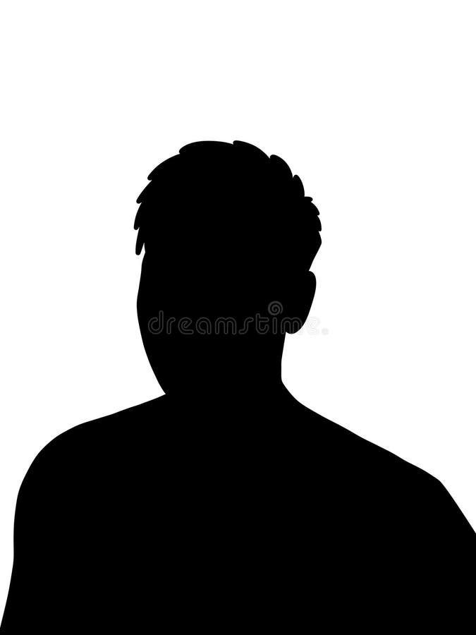 Black and White of Shape Man Stock Illustration - Illustration of ...