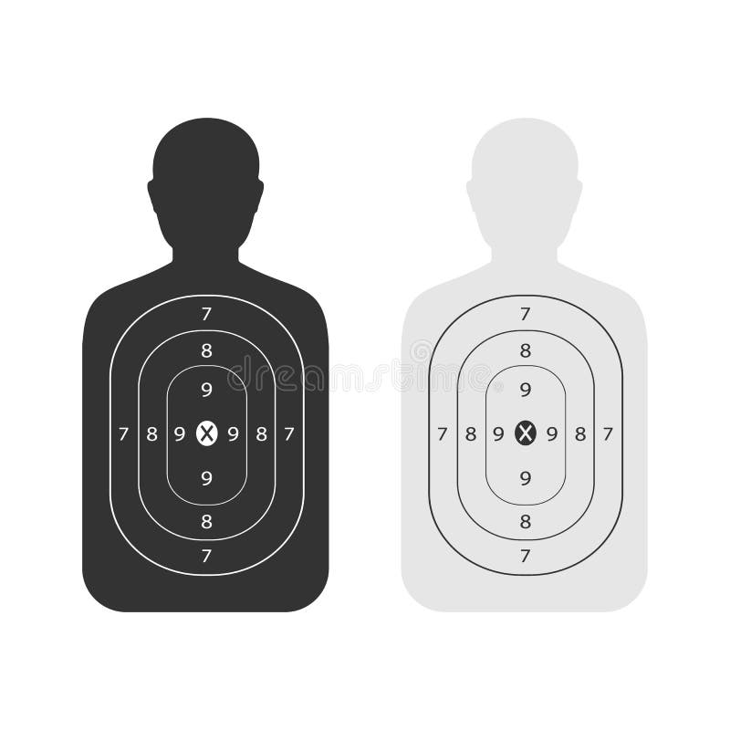 Human Gun Target White Stock Illustrations – 760 Human Gun Target White ...