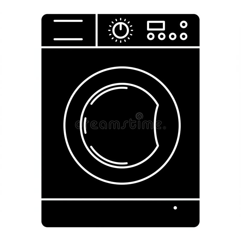 Silhouette Washing Machine Stock Illustrations – 3,569 Silhouette ...