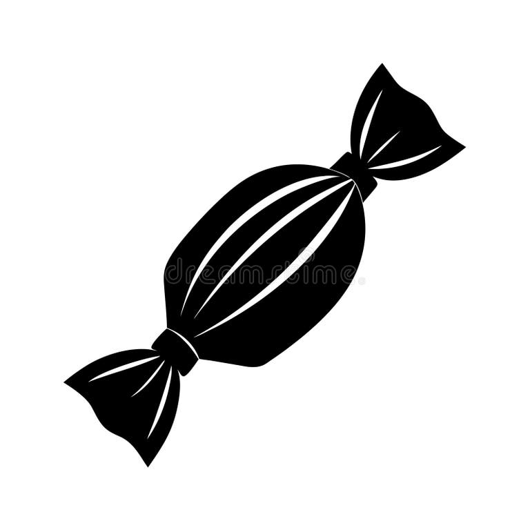 Wrapped Candy Black White Stock Illustrations – 1,542 Wrapped Candy ...