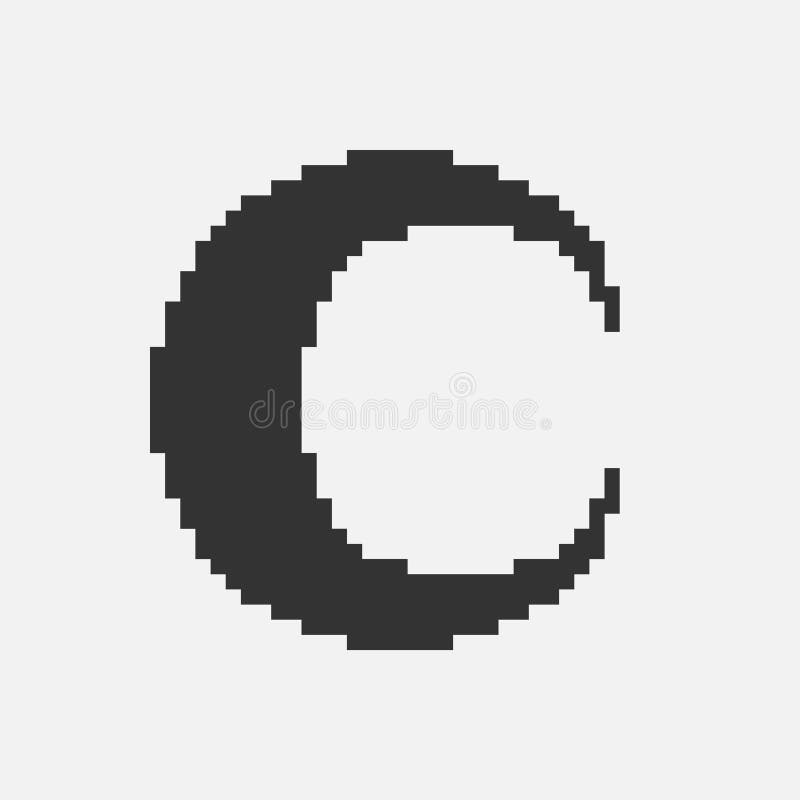 Pixel Art Crescent Moon Stock Illustrations – 145 Pixel Art Crescent ...