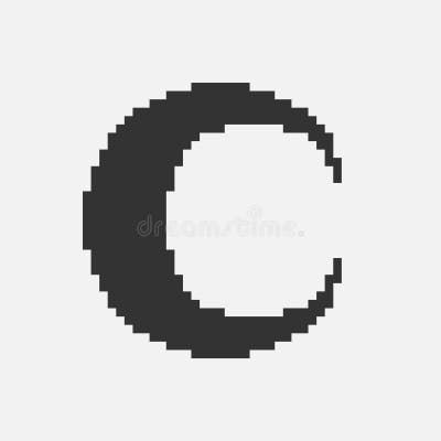 Pixel Art Crescent Moon Stock Illustrations – 145 Pixel Art Crescent ...