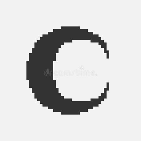 Pixel Art Crescent Moon Stock Illustrations – 145 Pixel Art Crescent ...