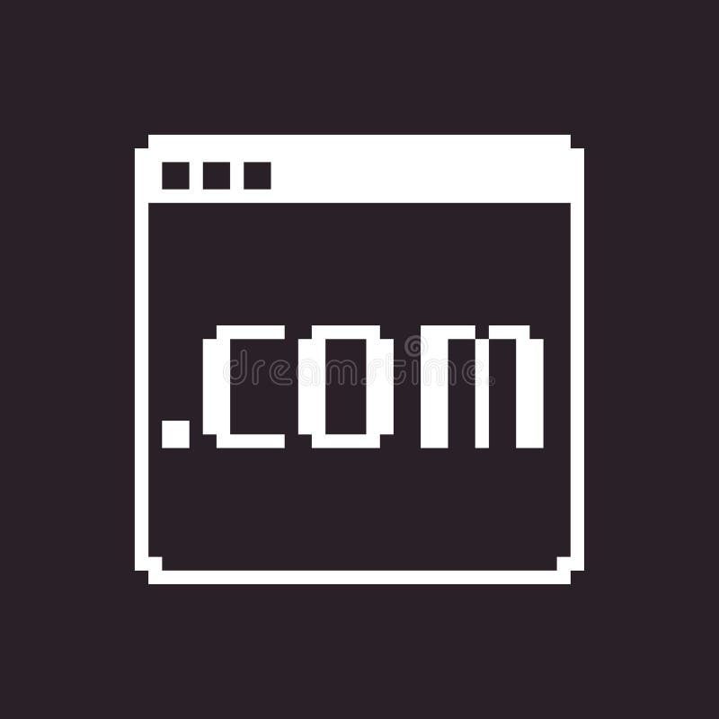 Black and White Simple 1bit Vector Pixel Art Icon of Browser Window ... Black and White Simple 1bit Vector Pixel Art Icon of Browser Window ...