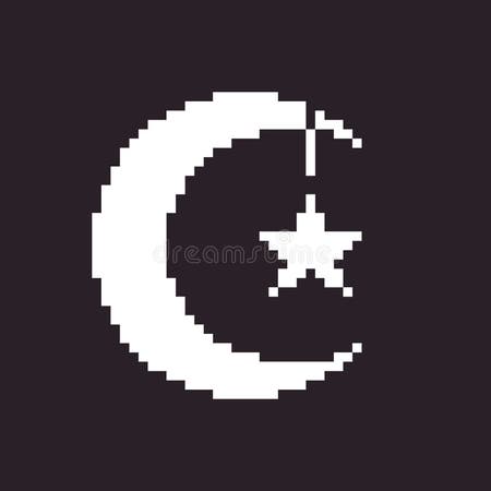 Pixel Art Crescent Moon Stock Illustrations – 171 Pixel Art Crescent ...
