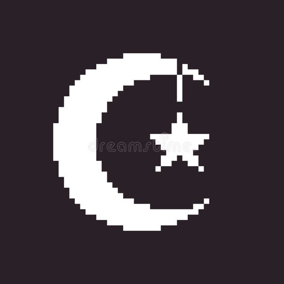 Pixel Art Crescent Moon Stock Illustrations – 171 Pixel Art Crescent ...