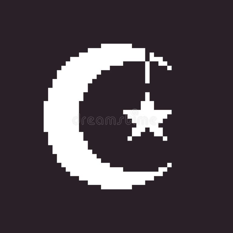 Pixel Art Crescent Moon Stock Illustrations – 171 Pixel Art Crescent ...