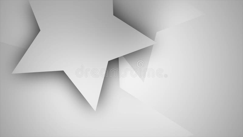 Black and White Simple Geometric Patterns Abstract Stars Stock Video ...