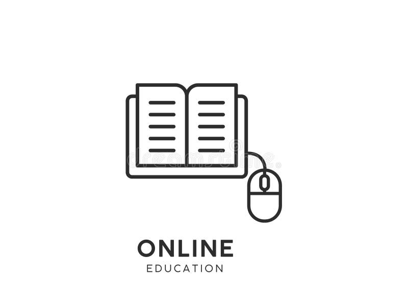 Black and White Simple Online Education Logo (2800 X 2100 Px Stock ...