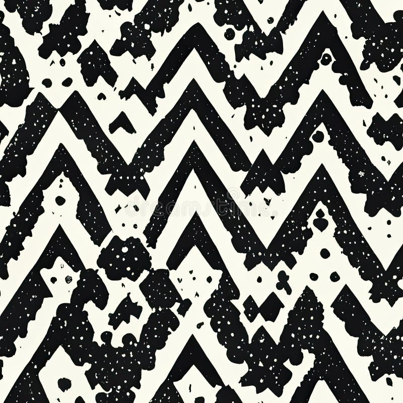 Black and White Simple Seamless Pattern, Generative Ai Stock Image ...