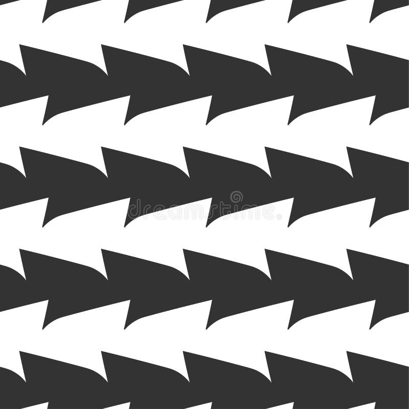 Black and White Simple Seamless Zigzag Pattern. Lines of Waves with ...