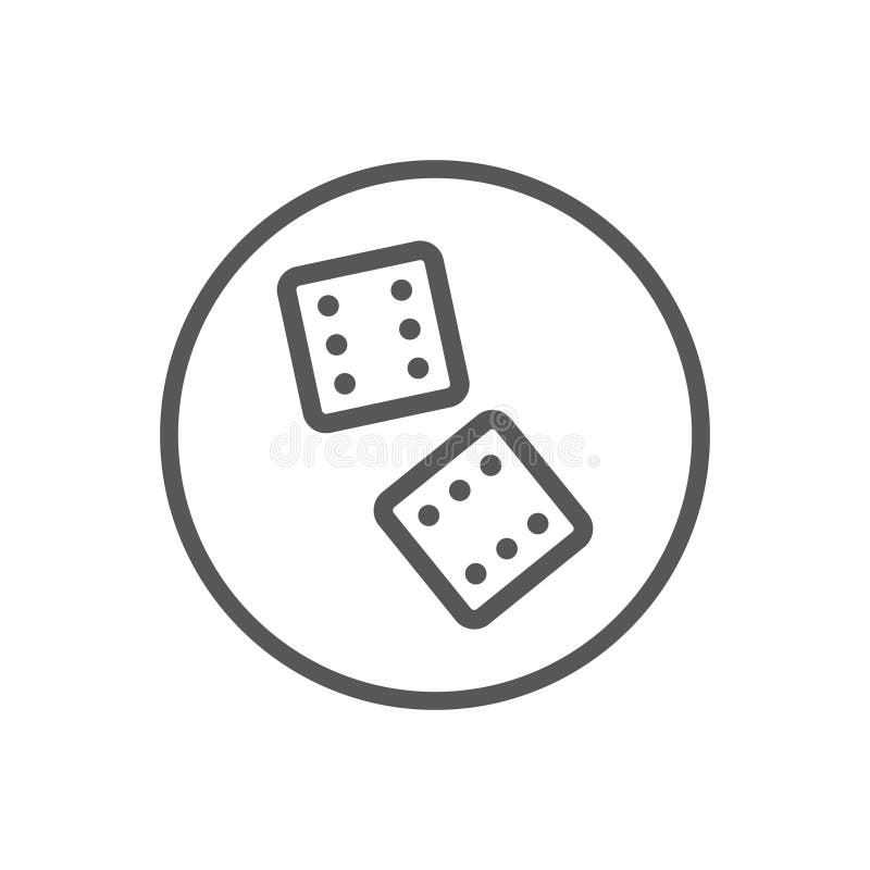 Dice Line Art Flat Stock Illustrations – 576 Dice Line Art Flat Stock ...