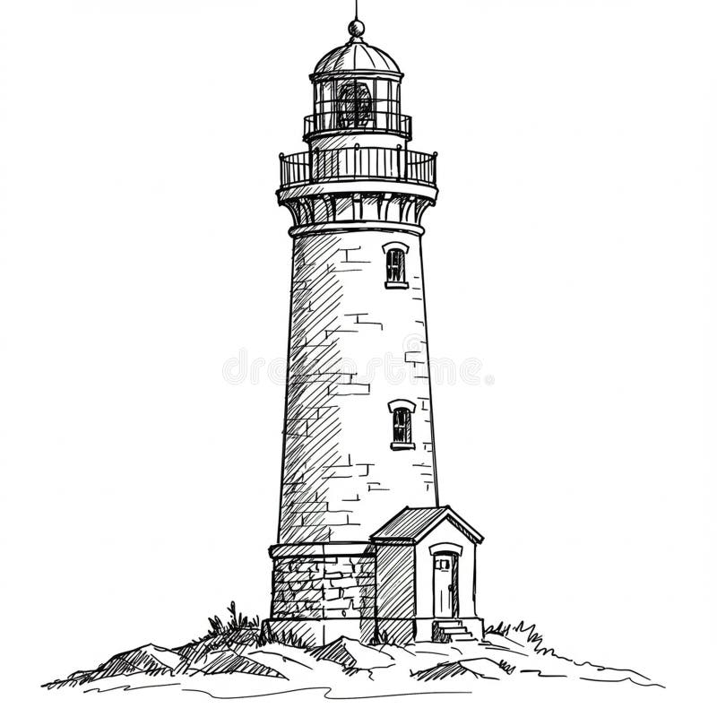 Classic Cartoon Lighthouse Stock Illustrations – 756 Classic Cartoon ...