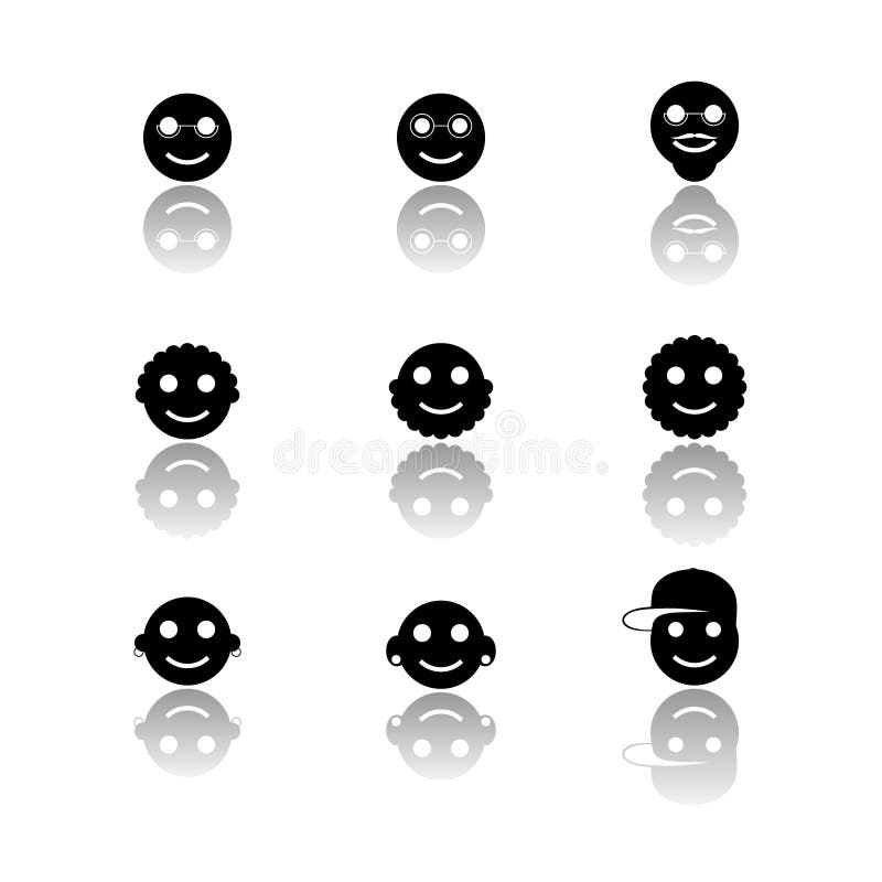 Smiles Icons Set, Cartoon Style Stock Vector - Illustration of ... Smiles Icons Set, Cartoon Style Stock Vector - Illustration of ...