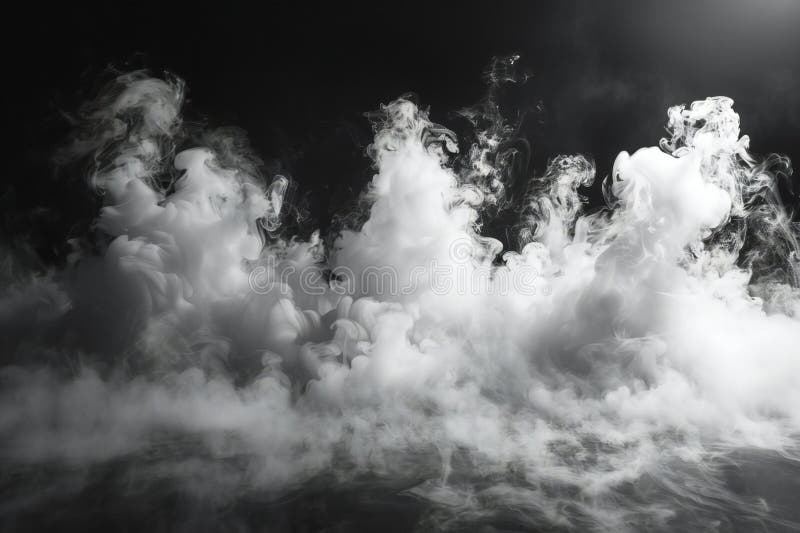 Black and White Smoke Background. Abstract Fog or Smog Texture, Smoke ...