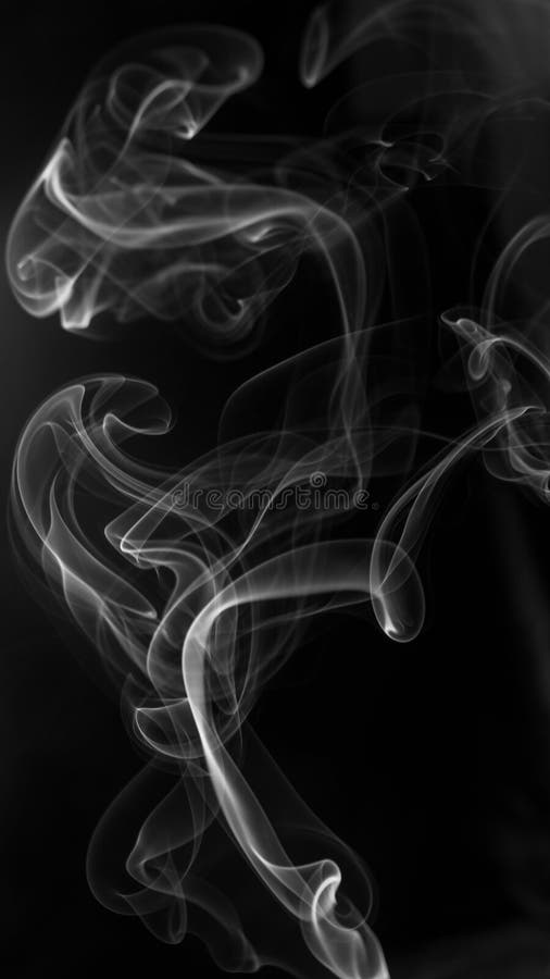 Black and White Smoke in the Darkness Stock Photo - Image of darkness ...