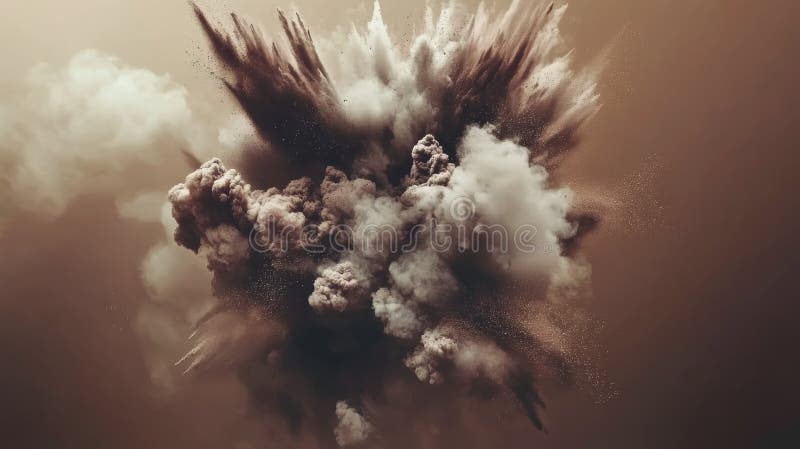 Black and White Smoke Explosion Abstract Background, Dramatic ...