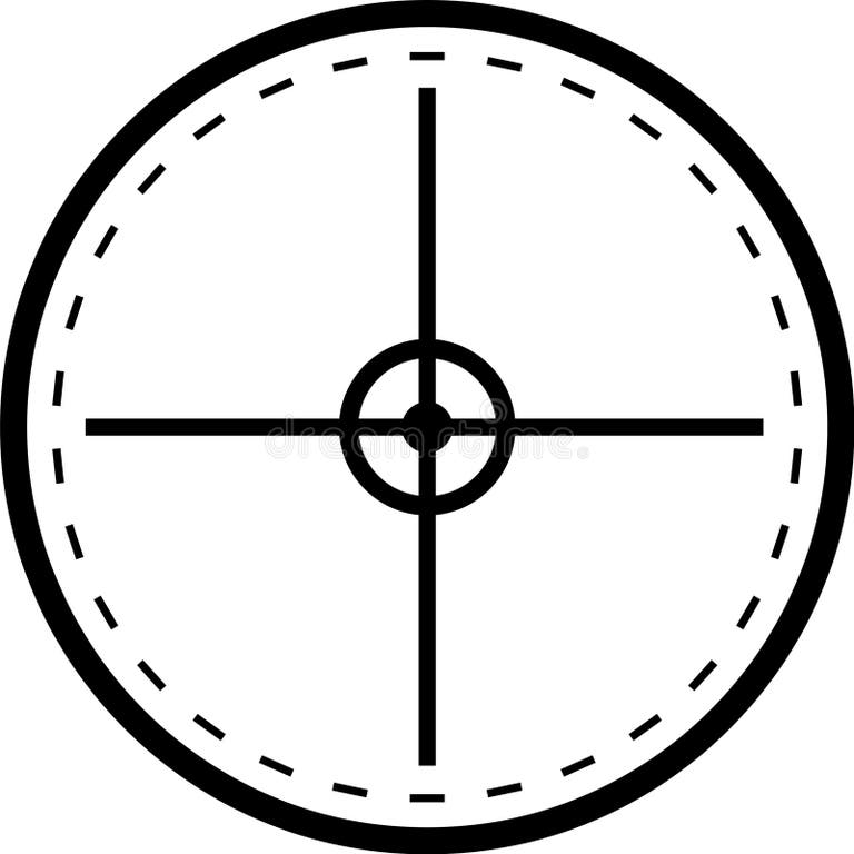 Black and White Sniper Aim Pointer Symbolizing Precision and Focus ...