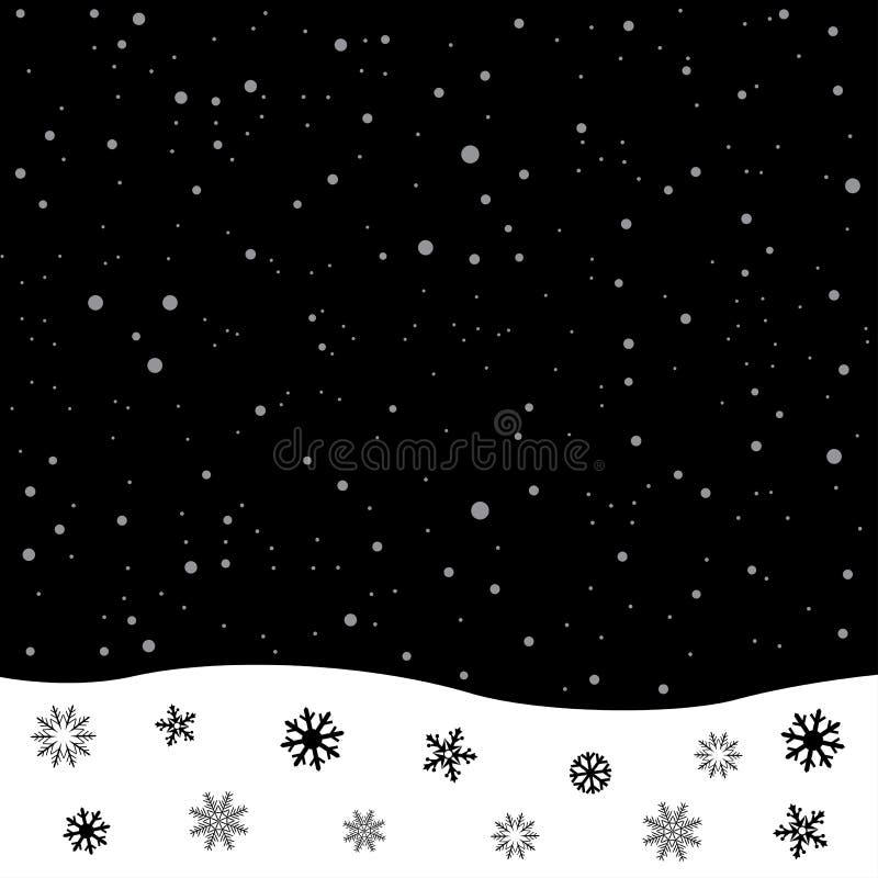 Snow black pattern stock vector. Illustration of pattern - 35031453