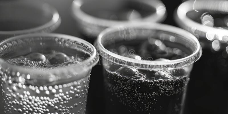 Black and White Soda Glasses Stock Image - Image of glasses, soda ...