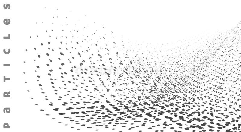 Black and White Speckled Pattern with Particles. Vector Graphics Stock ...