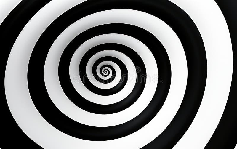 Black and White Spiral Background. Illustration AI Generative Stock ...