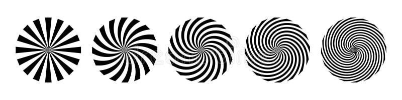 Twisted Radial Hypnotic Psychedelic Illusion Stock Illustrations – 227 ...