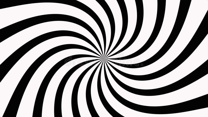 Black and White Spiral Spinning in a Circle Stock Footage - Video of ...