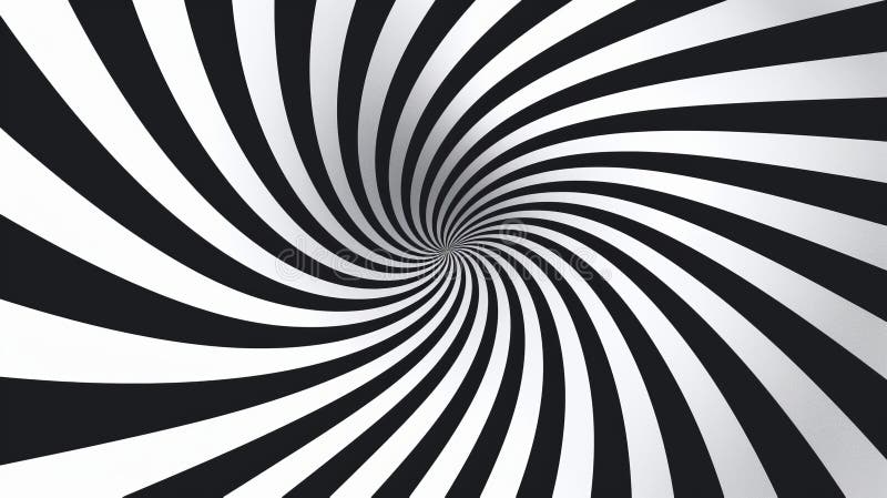 Black and White Spiral Vortex Design Stock Photo - Image of illusory ...