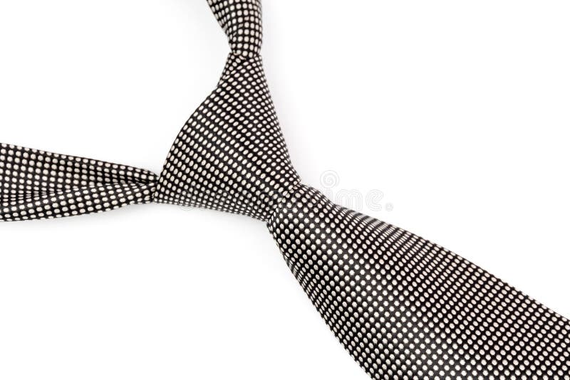 Black-and-white Spotted Tie Knotted Windsor Stock Photo - Image of ...