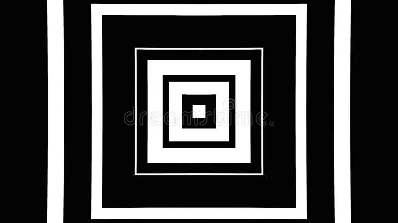 Black and White Square Frames in Seamless Looping Animation. Motion ...