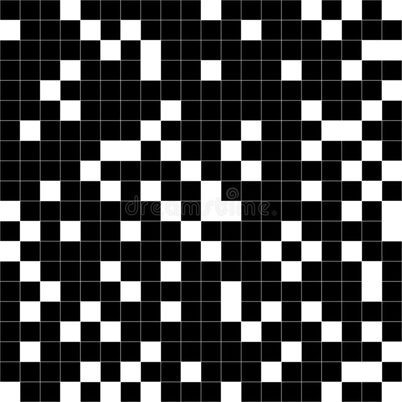 Black and White Squares. Raster Stock Illustration - Illustration of ...