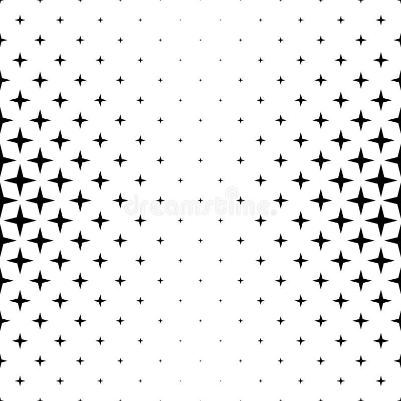 Black and White Star Pattern - Abstract Vector Background from ...