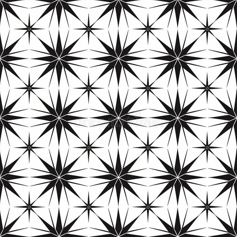 Black and White Starburst Pattern Stock Illustration - Illustration of ...