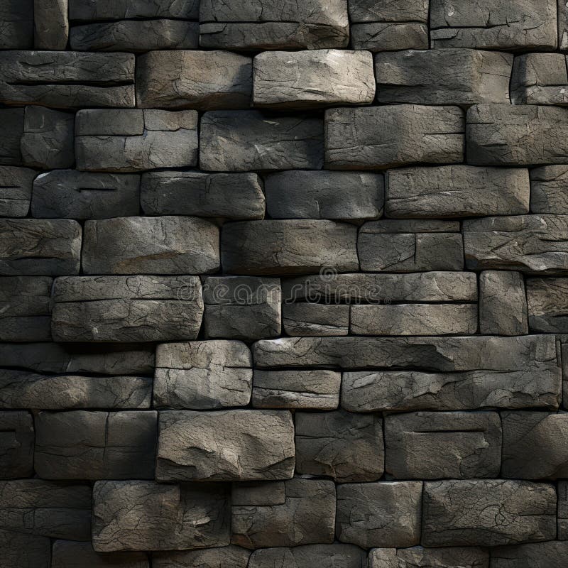 Ultra Realistic Medieval Stacked Stone Texture - 3d Render Stock ...
