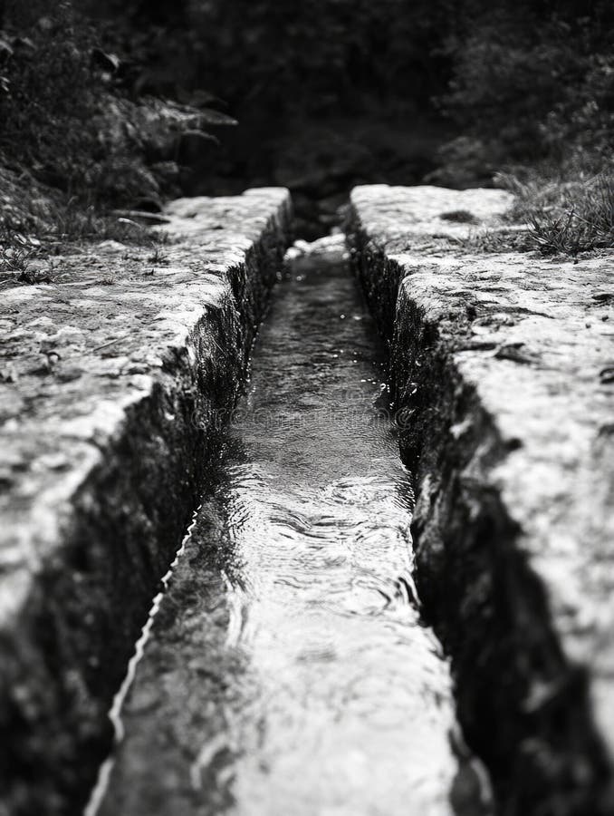 Black and White Stream Photo Stock Photo - Image of black, stream ...