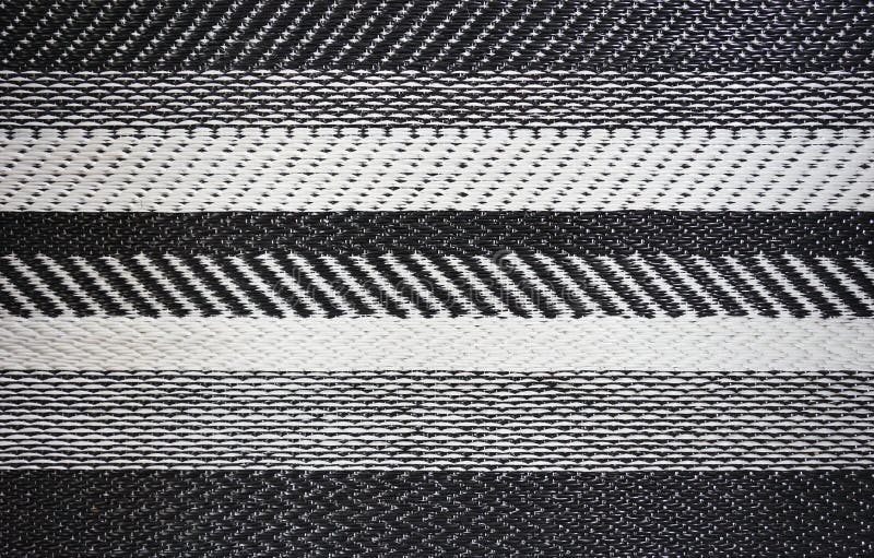 Black and White Stripe Plastic Woven Mat Texture Stock Image - Image of ...