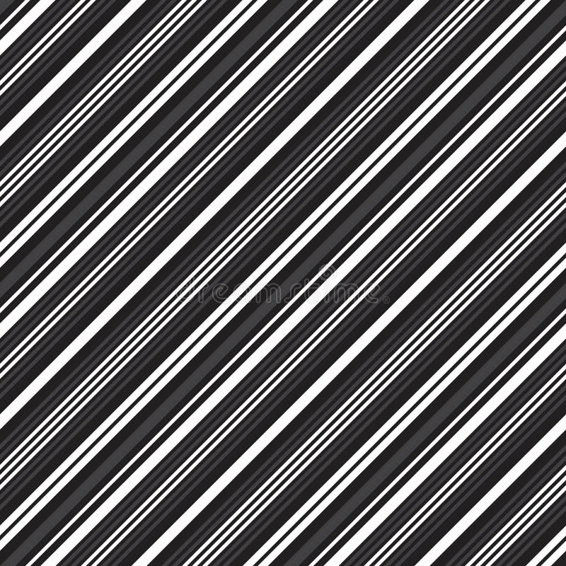 Black and White Stripe Seamless Pattern Background in Diagonal Style ...